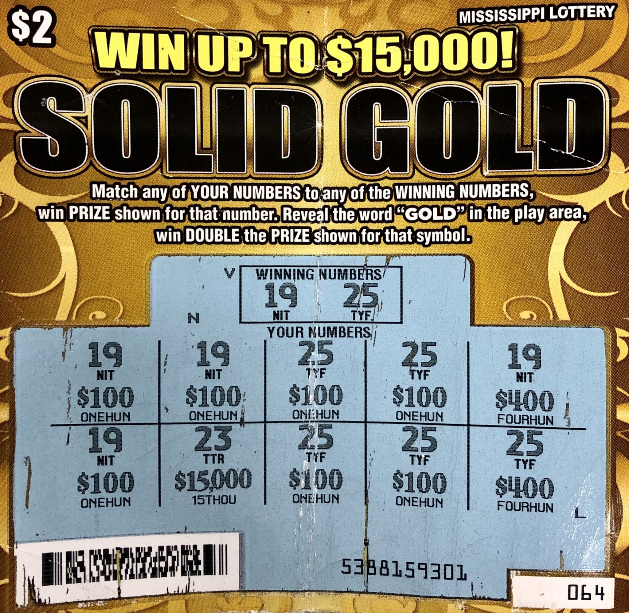 Meridian Man Wins $1.5k! - Mississippi Lottery