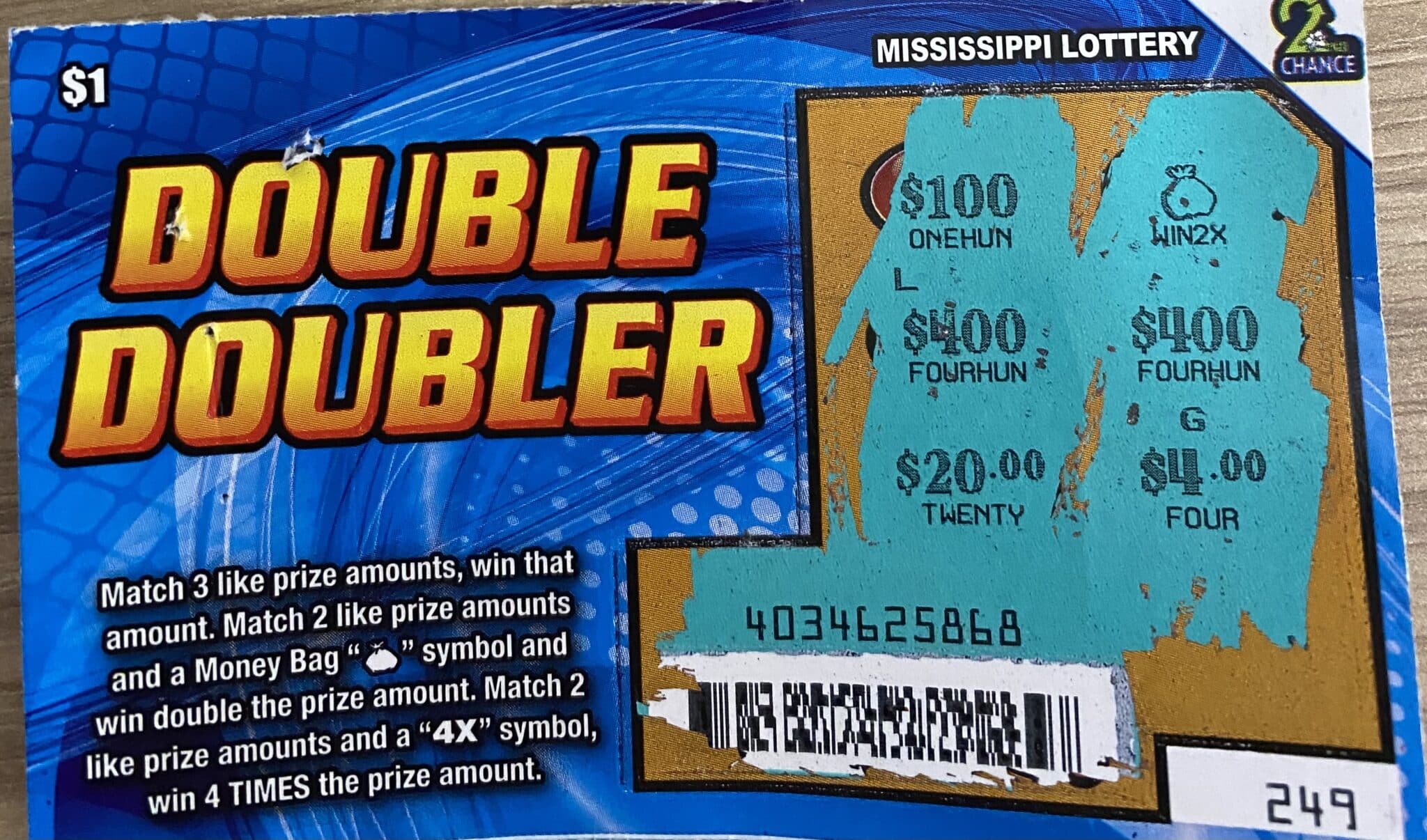 Edwards Man Wins $800 - Mississippi Lottery