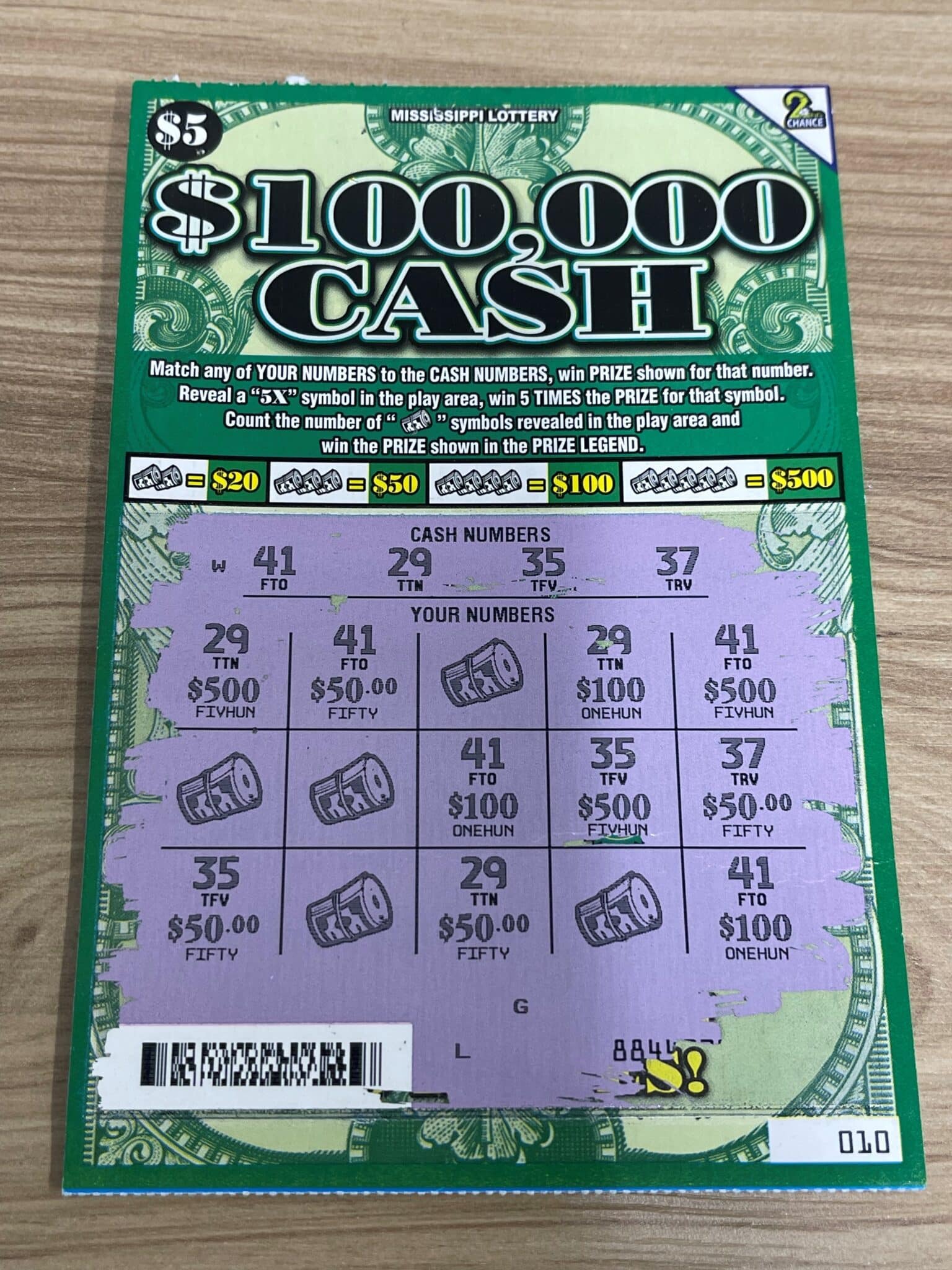 Houlka Player Wins $2,500 - Mississippi Lottery