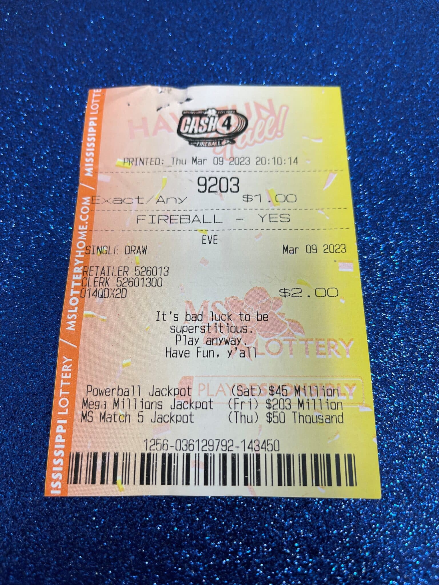 Tchula Player Wins $2,600 - Mississippi Lottery