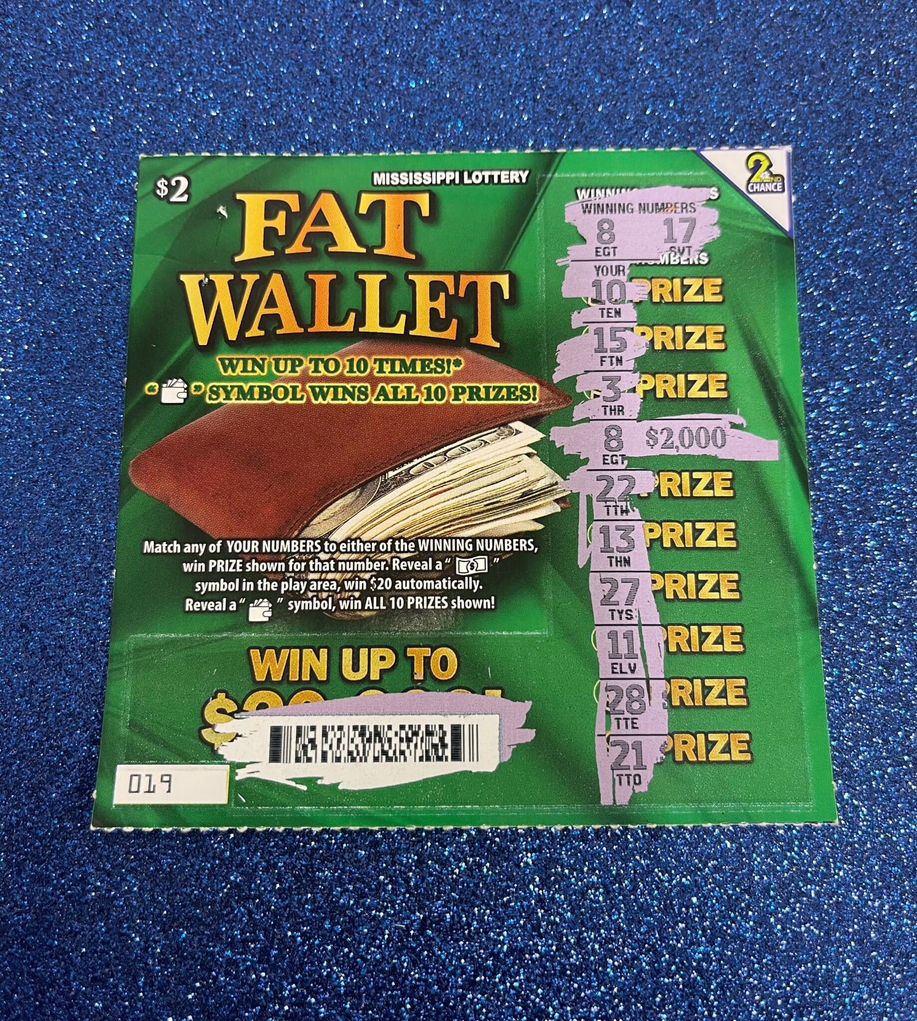 Florence Man Wins $2,000 - Mississippi Lottery