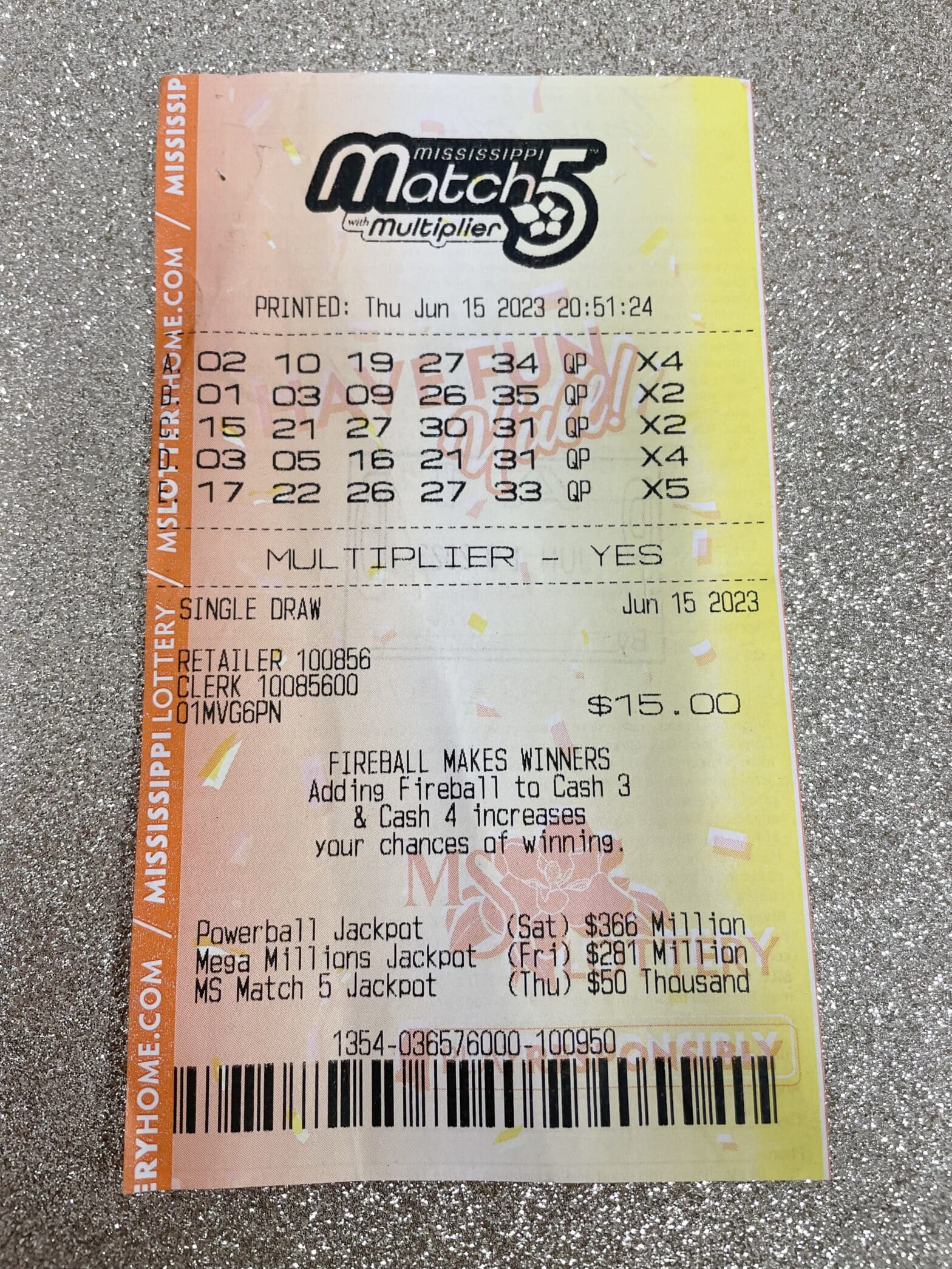 Florence Man Wins $1,000 - Mississippi Lottery