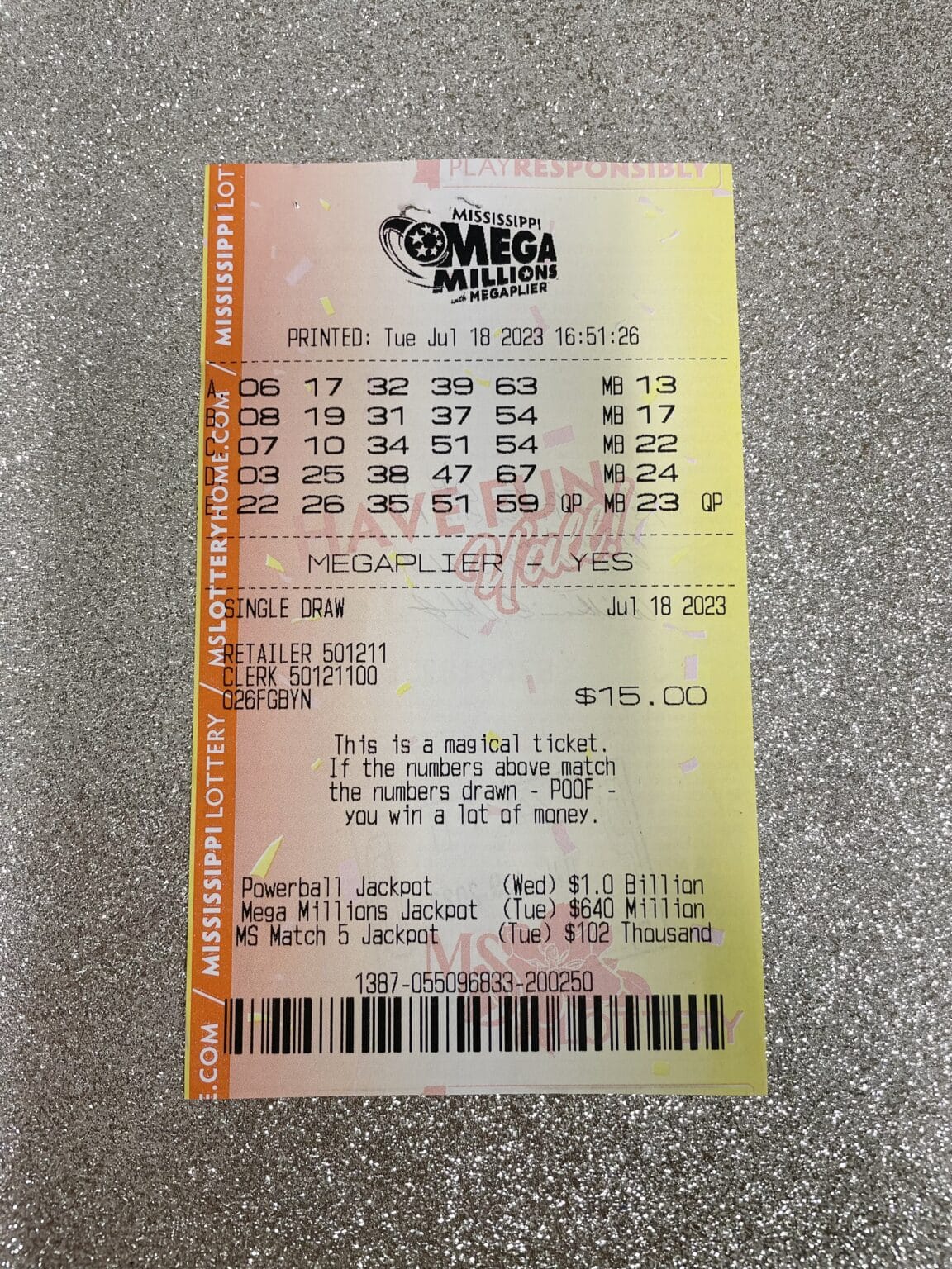 Meridian Man Wins $2,000 - Mississippi Lottery