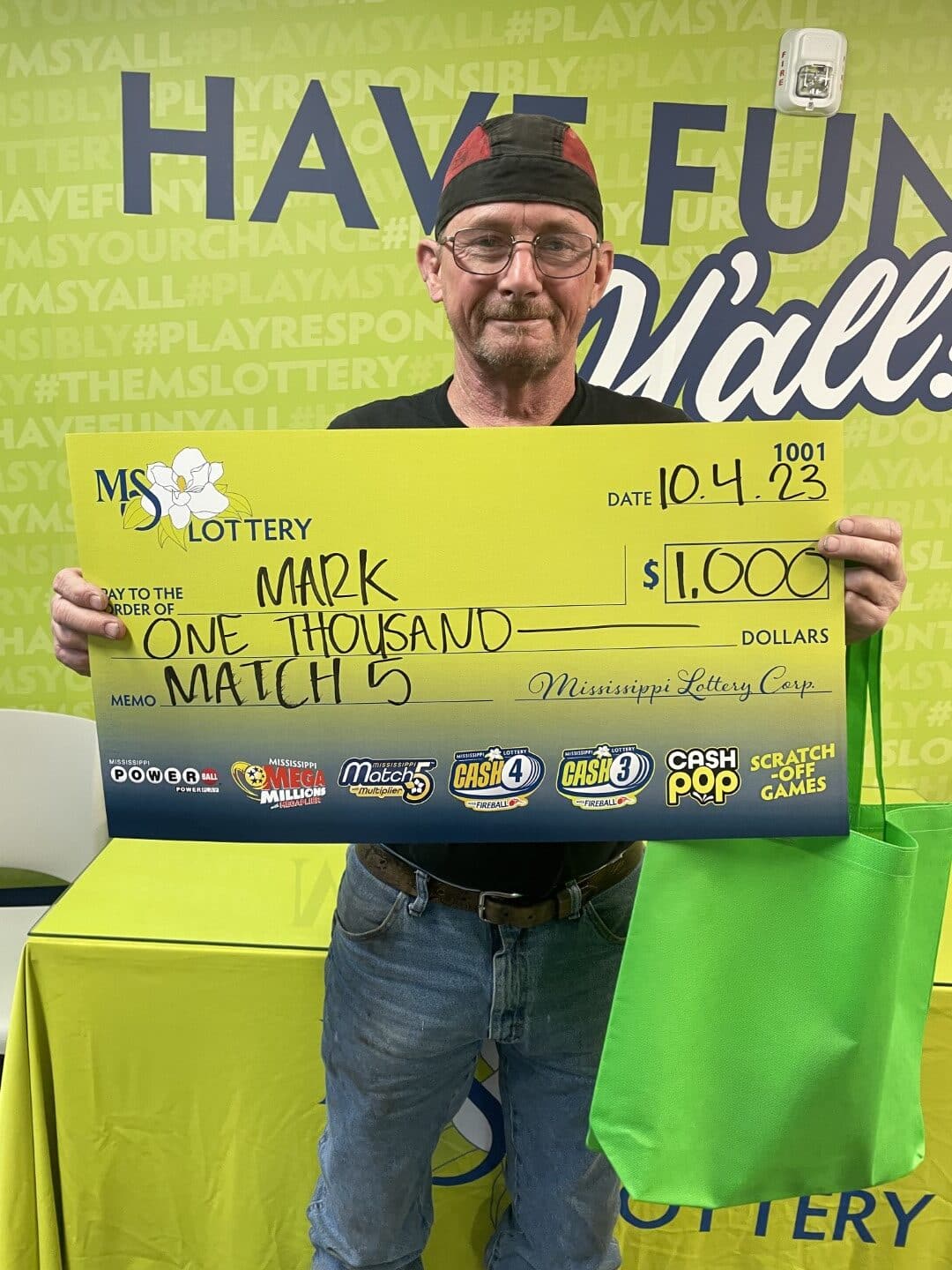 Chunchula, Ala., Man Won $1,000 - Mississippi Lottery