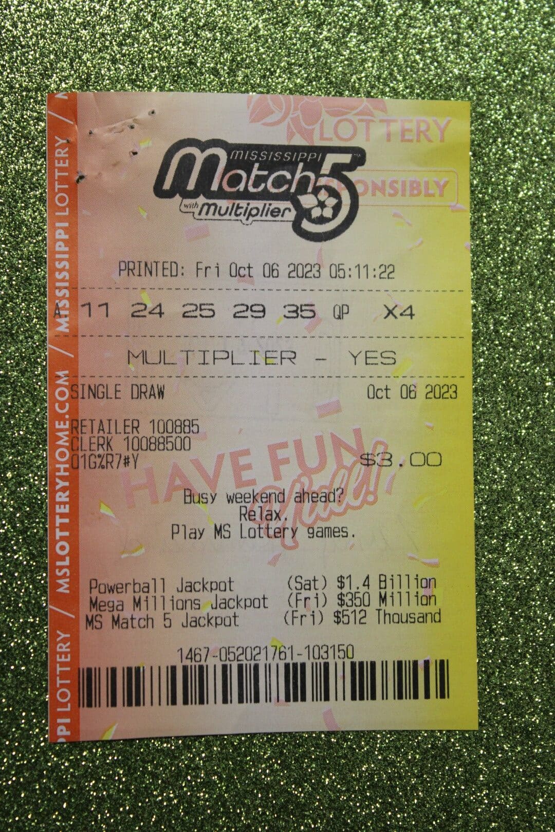 Fulton Woman Won $800 - Mississippi Lottery