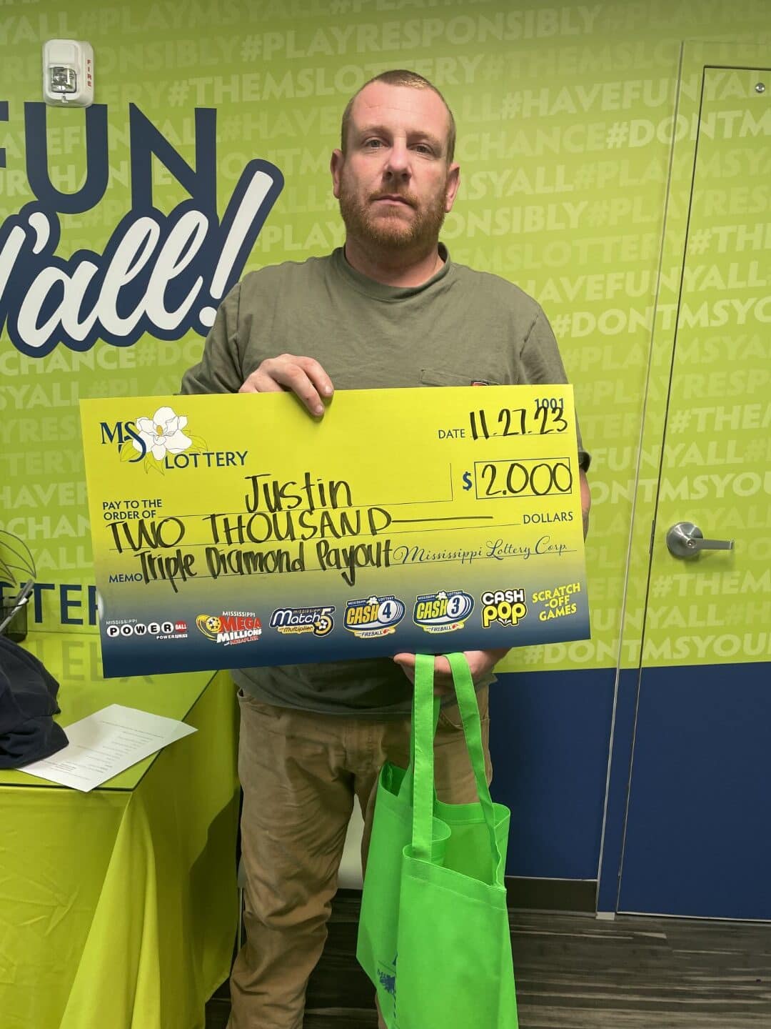 Mize Man Won $2,000 - Mississippi Lottery