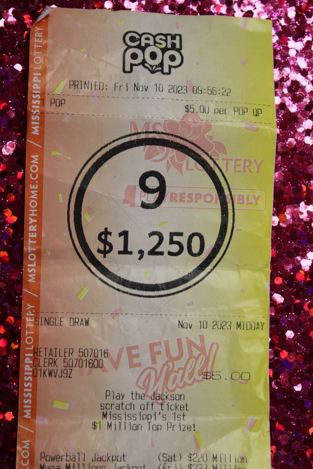 Magee Player Won $1,250 - Mississippi Lottery