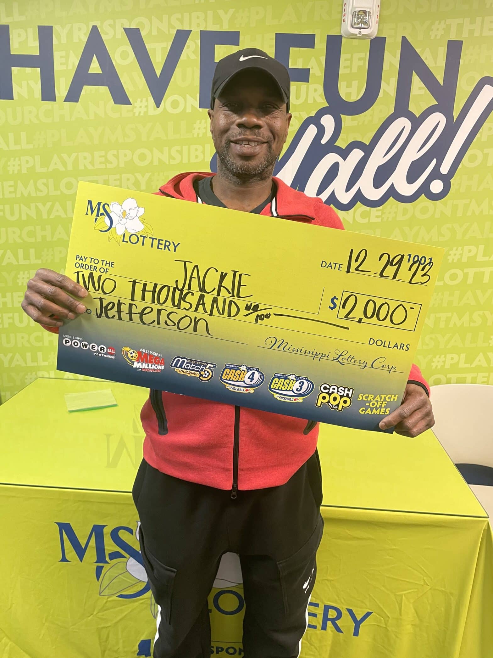 Golden Man Won $2,000 - Mississippi Lottery