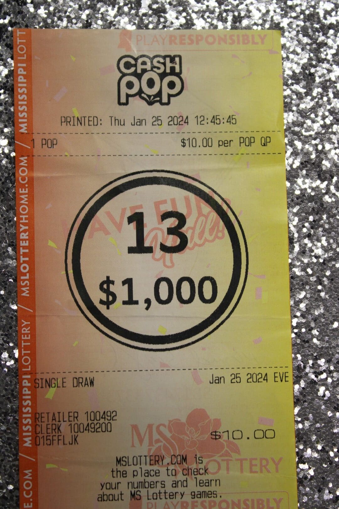 Summit Player Won $1,000 - Mississippi Lottery