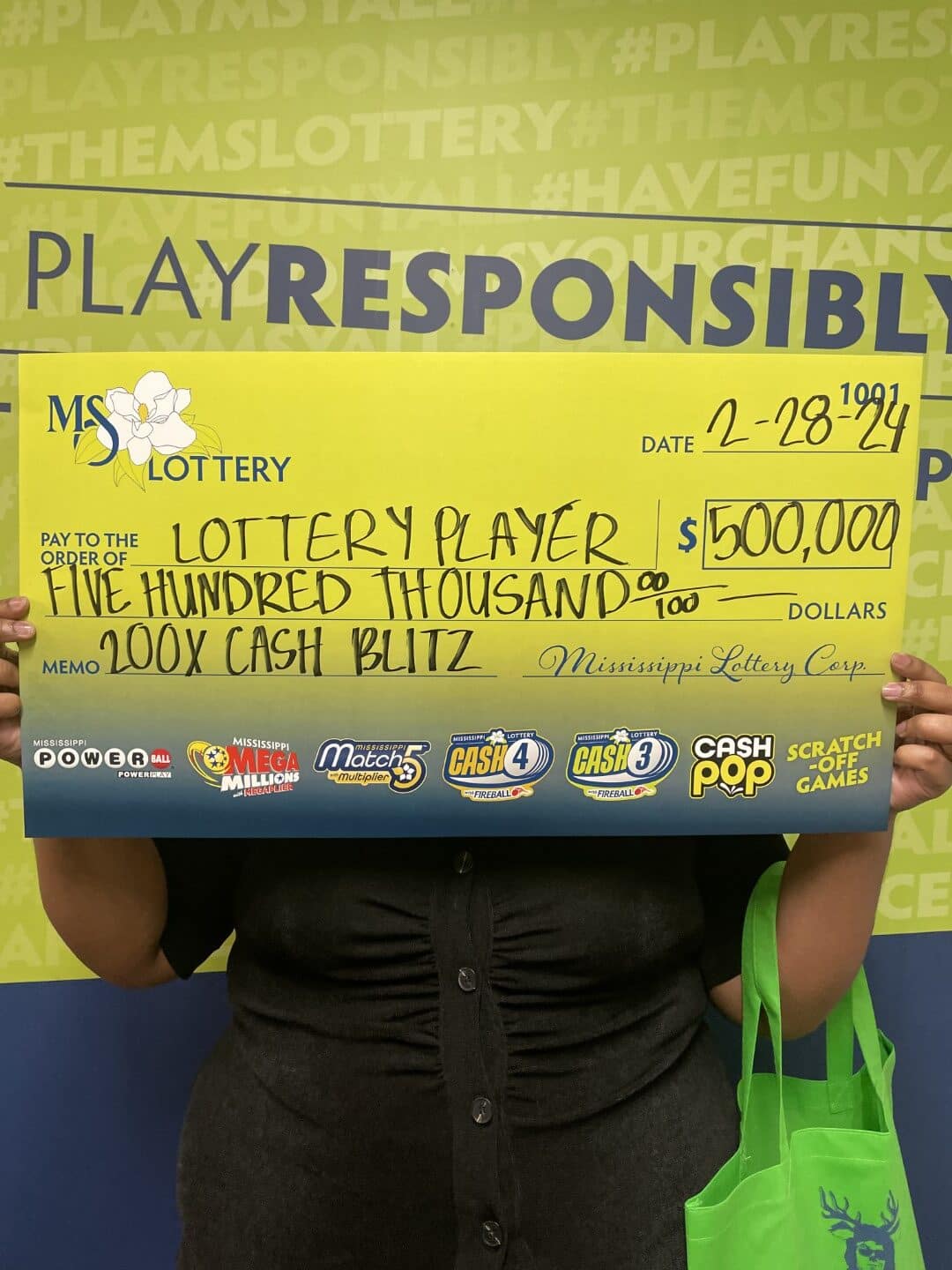 Lee County Woman Won $500,000 - Mississippi Lottery