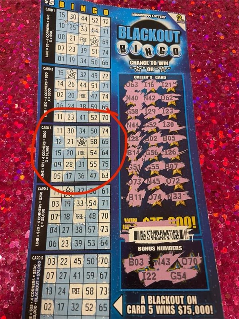 Terry Woman Won $2,500 - Mississippi Lottery