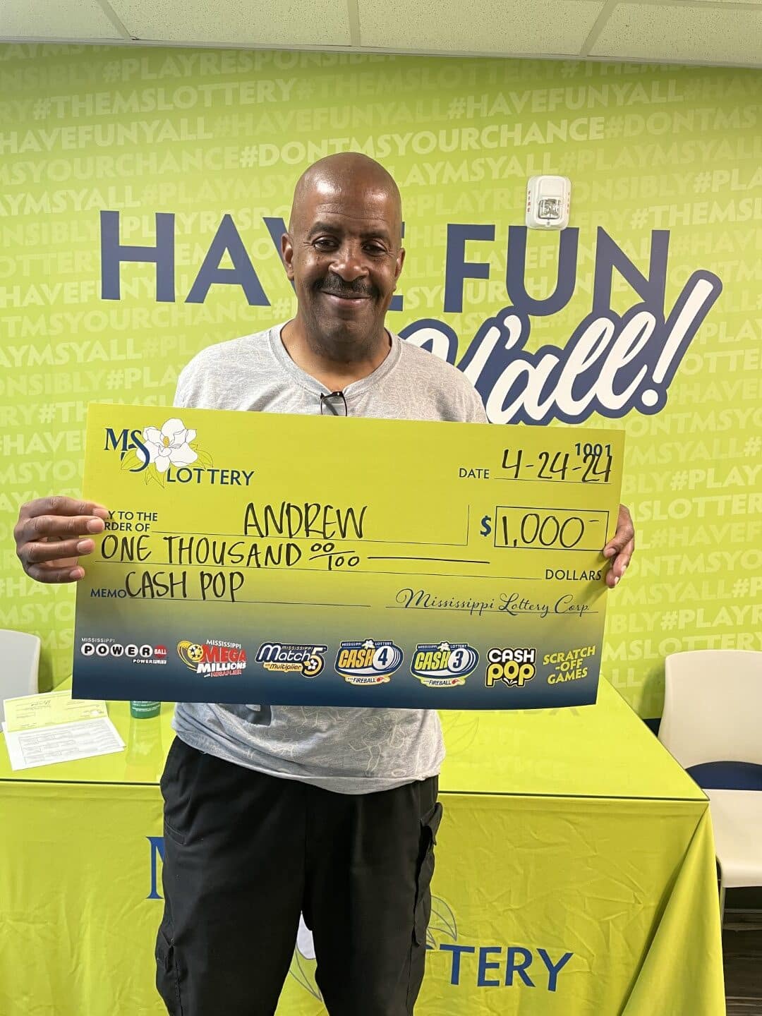 Lauderdale Man Won $1,000 - Mississippi Lottery