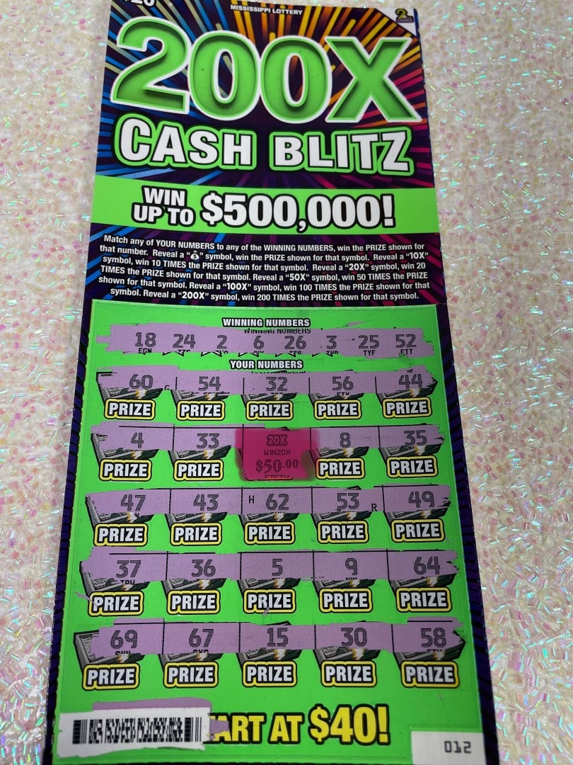 Meridian Player Won $1,000 - Mississippi Lottery