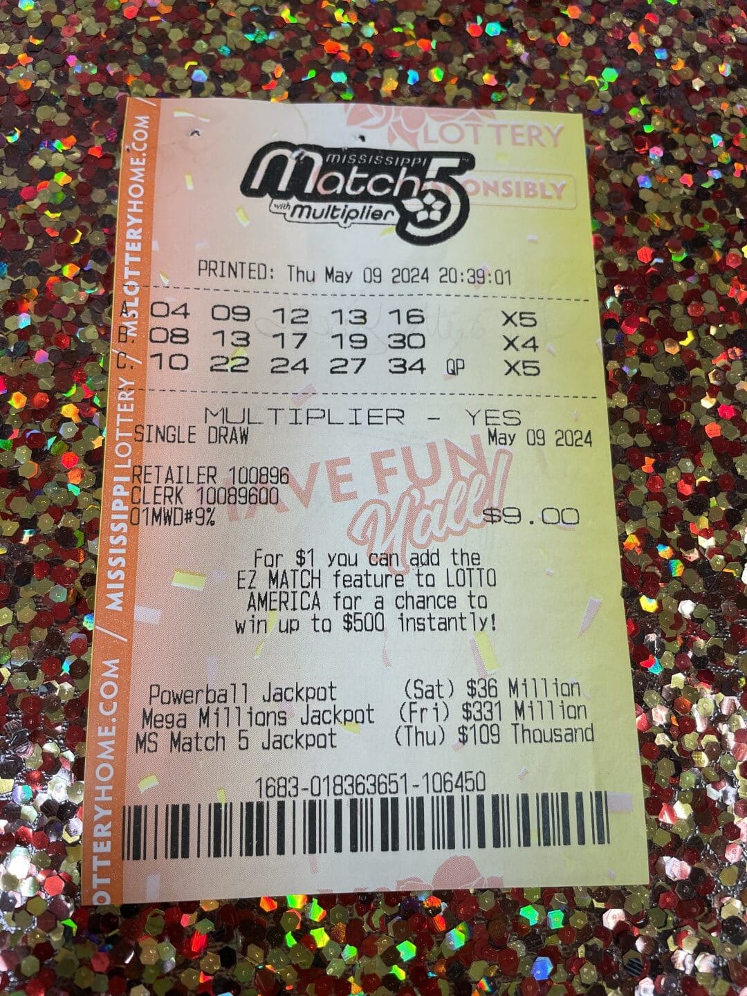 Summit Woman Won $1,000 - Mississippi Lottery