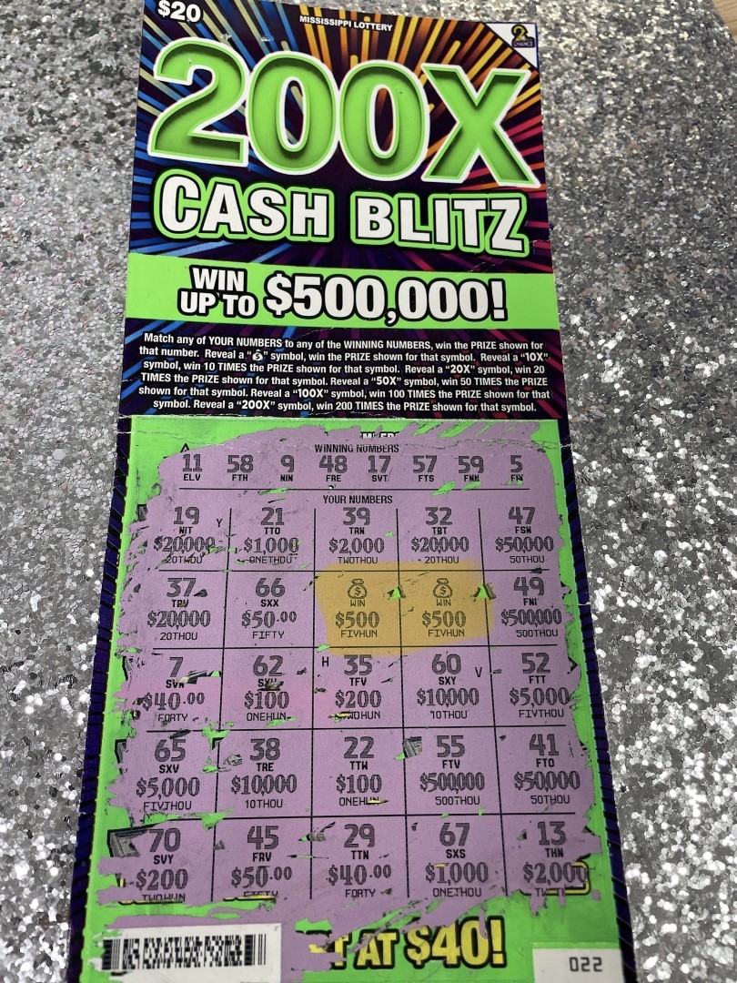 Holcomb Woman Won $1,000 - Mississippi Lottery