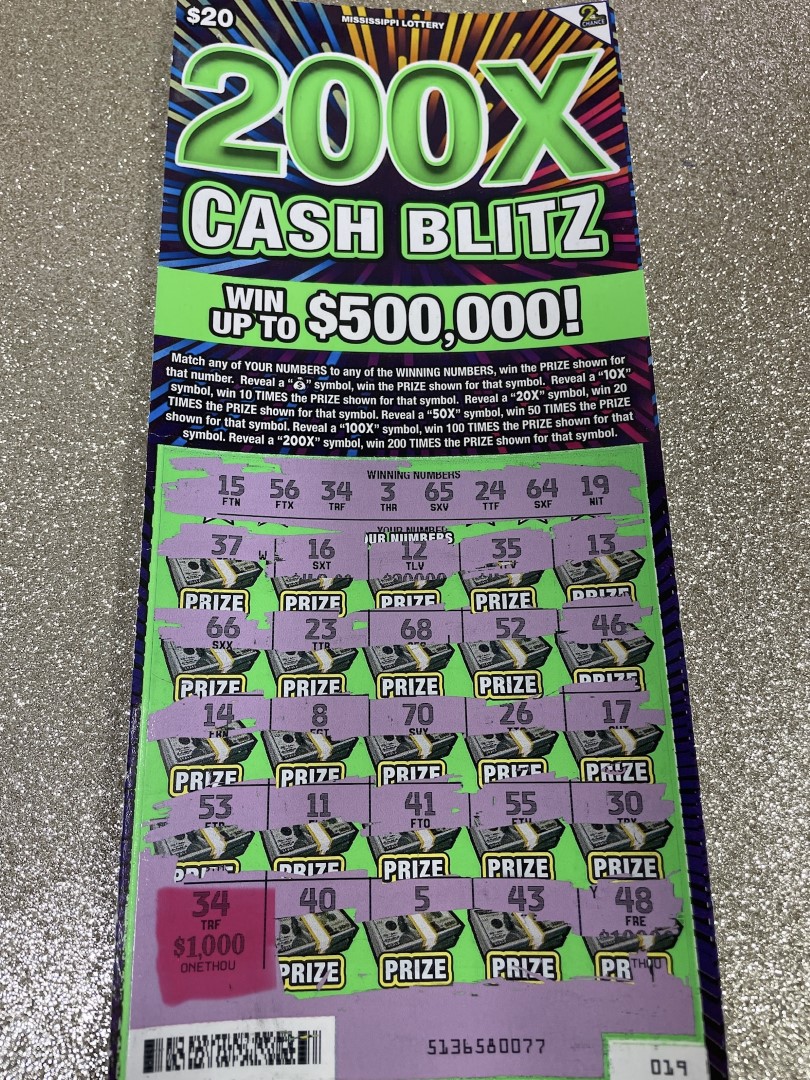 Memphis, Tn., Woman Won $1,000 - Mississippi Lottery