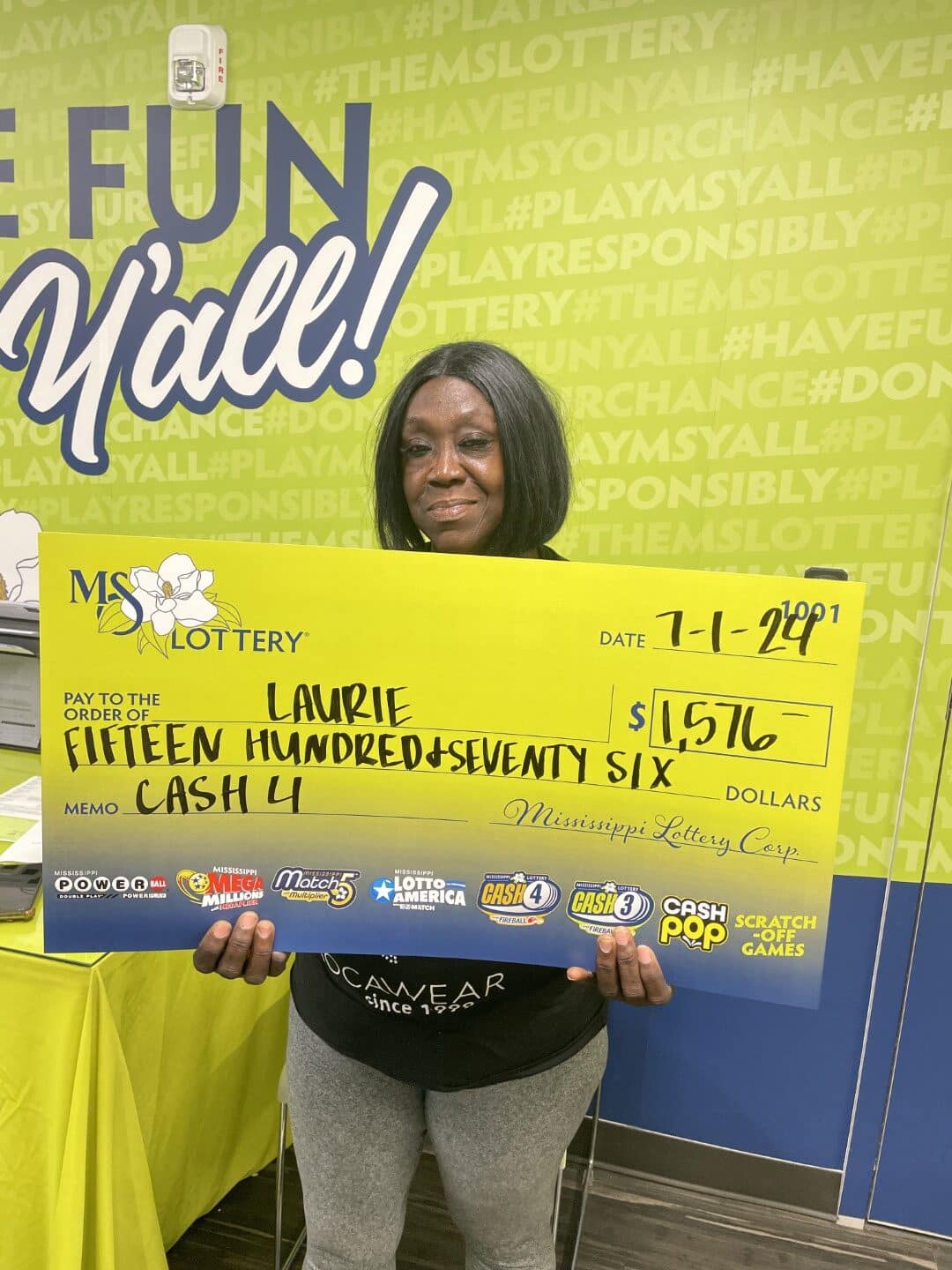 Collins Woman Won $1,576 - Mississippi Lottery
