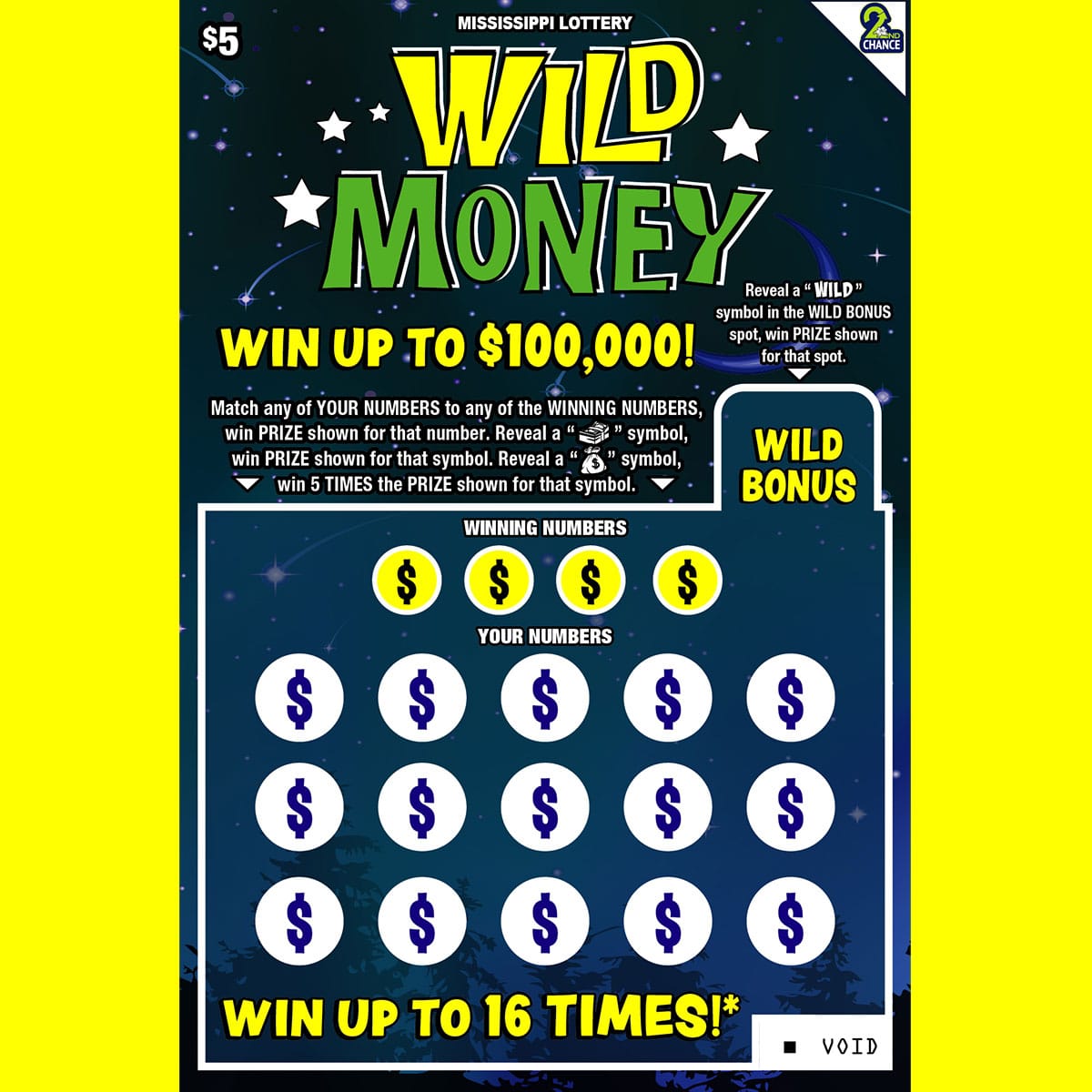 Wild Money - Mississippi Lottery