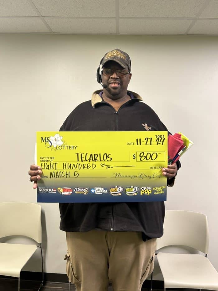 Summit Man Wins $800 - Mississippi Lottery