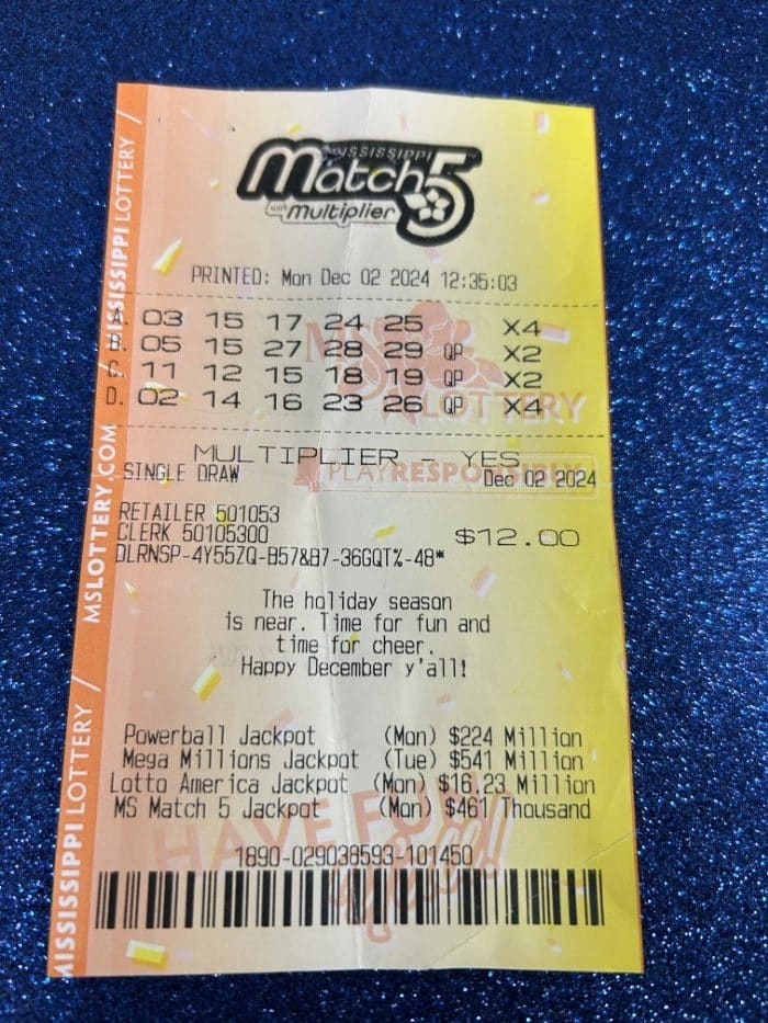Columbus Man Wins $800 - Mississippi Lottery