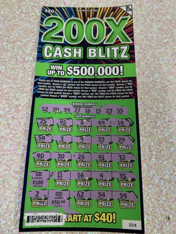 Pheba Woman Wins $2,000 - Mississippi Lottery