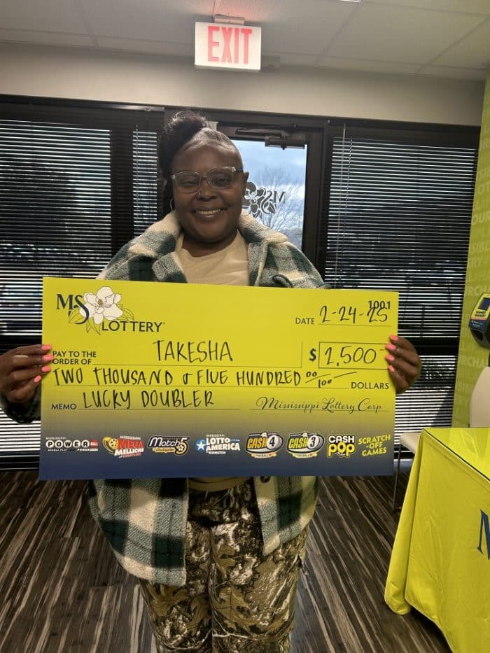 Shubuta Woman Wins $2,500 - Mississippi Lottery