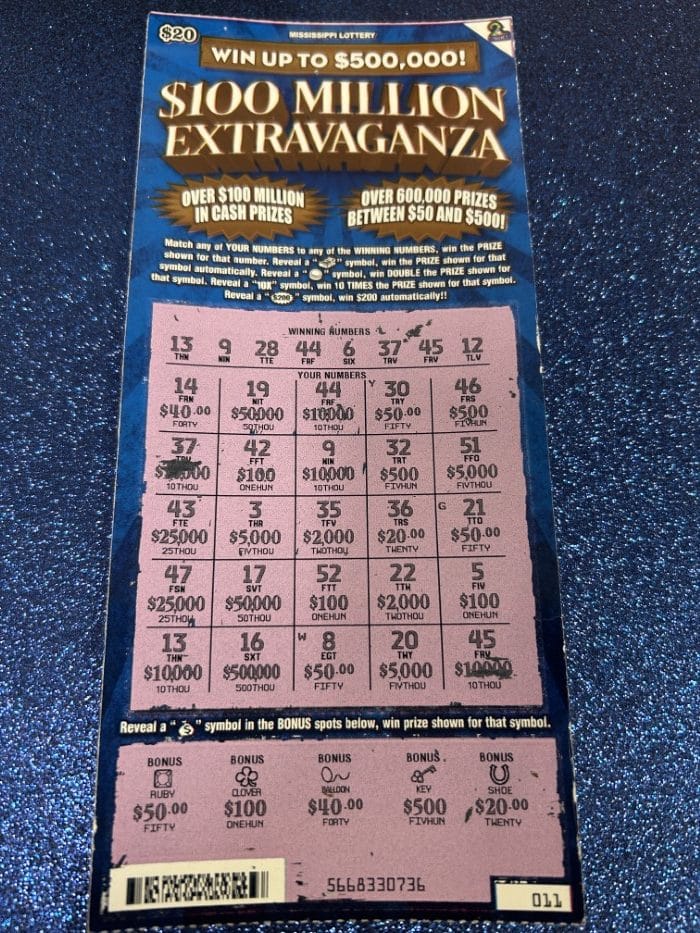 Edwards Man Wins $50,000 - Mississippi Lottery