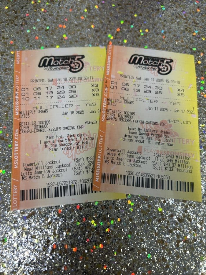 Gulfport Woman Wins $1,850 - Mississippi Lottery