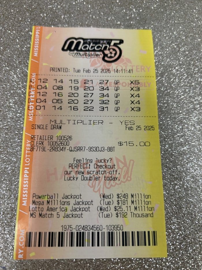 Jonestown Woman Wins $800 - Mississippi Lottery