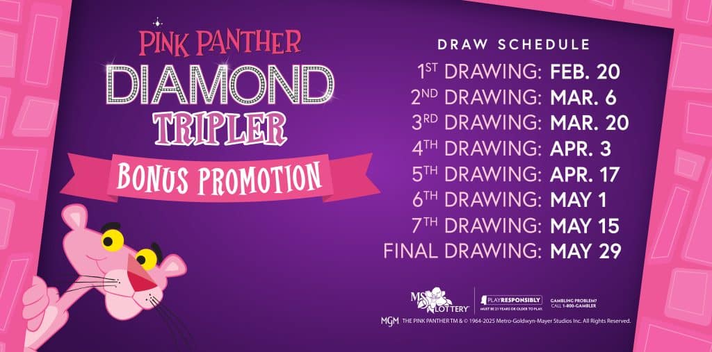 Pink Panther Diamond Tripler Bonus Promotion - First Drawing Winners ...