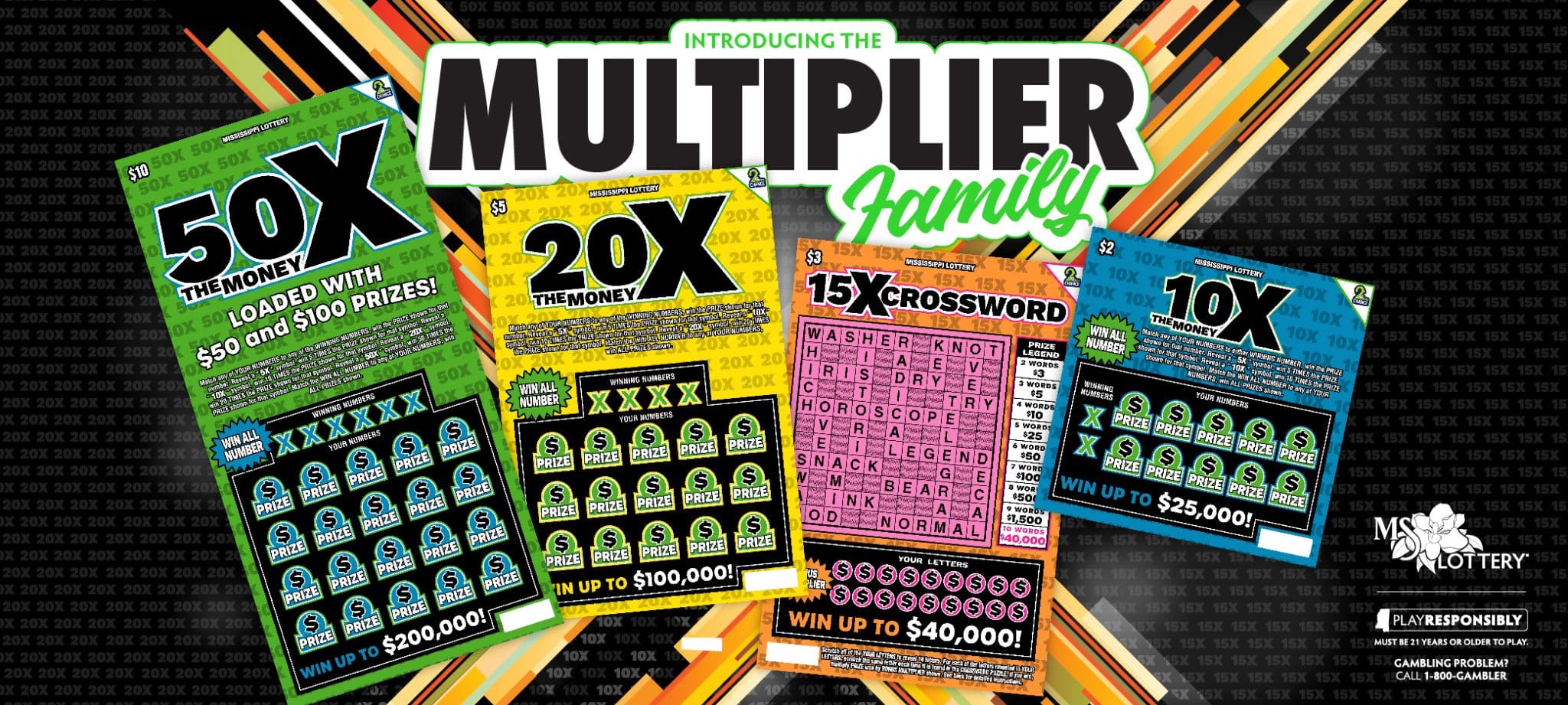 Mississippi Lottery Multiplies the Fun with 4-Game Scratch-Off Family ...
