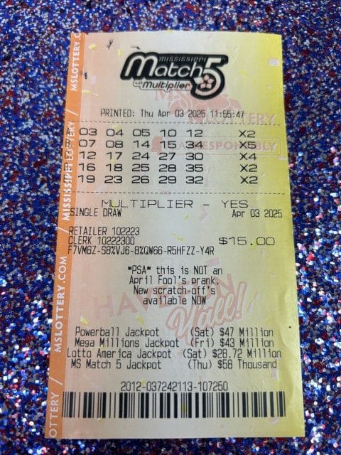 Jackson Woman Wins $800 - Mississippi Lottery