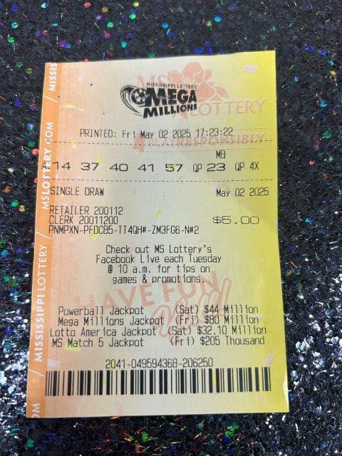 Meridian Man Wins $2,000 - Mississippi Lottery