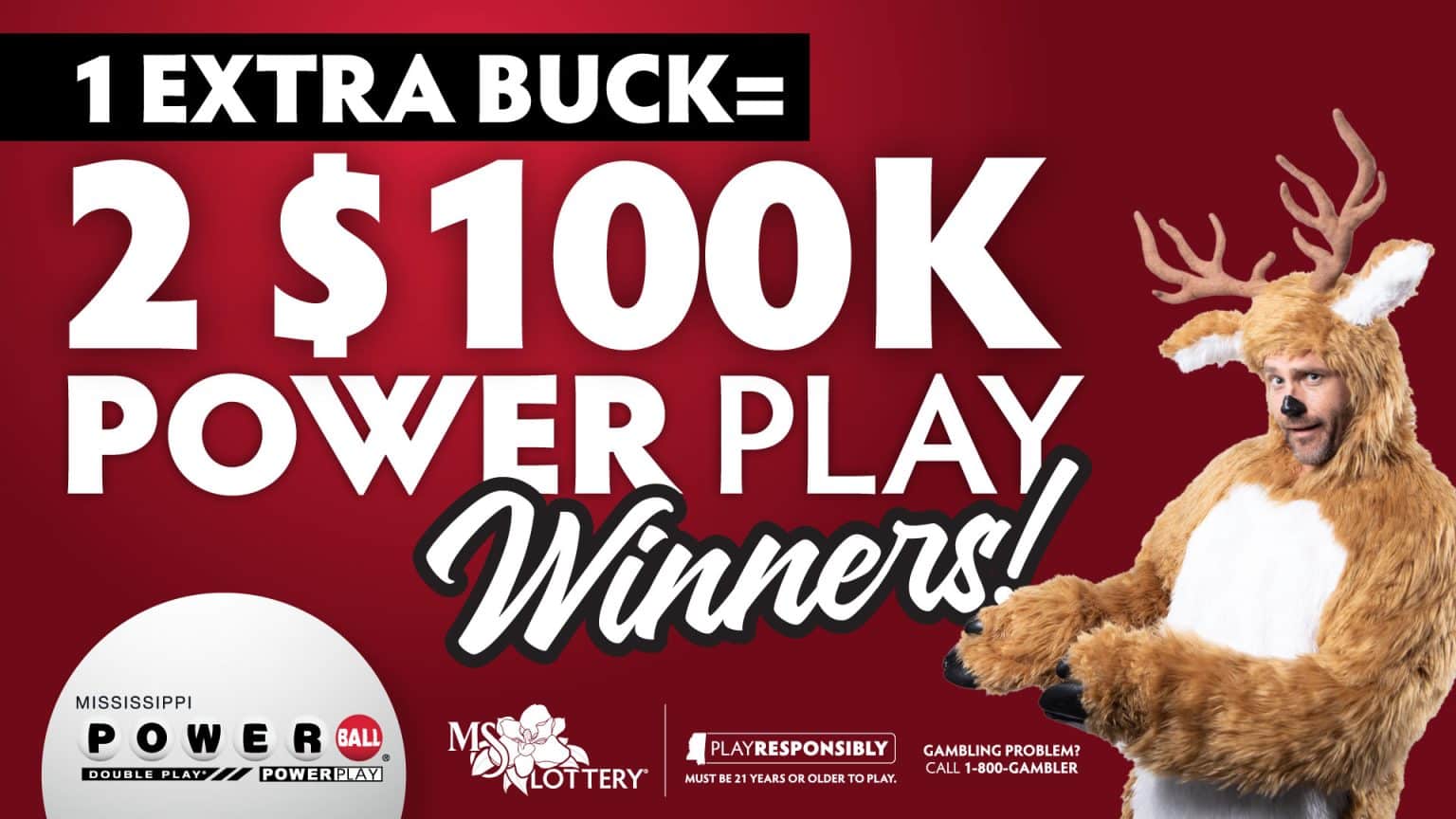 Powerball Power Play Option Produces Double $100,000 Wins - Mississippi ...