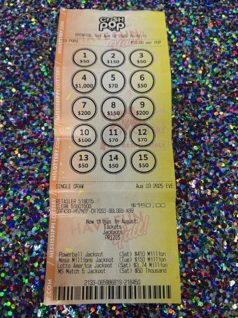 Collins Woman Wins $1,000 - Mississippi Lottery