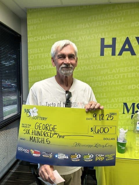 Florence Man Wins $600 - Mississippi Lottery